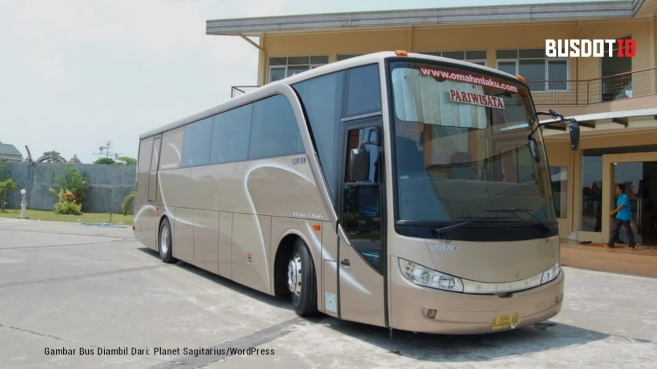 Volvo B12M Sasis Bus Premium Mesin Tengah